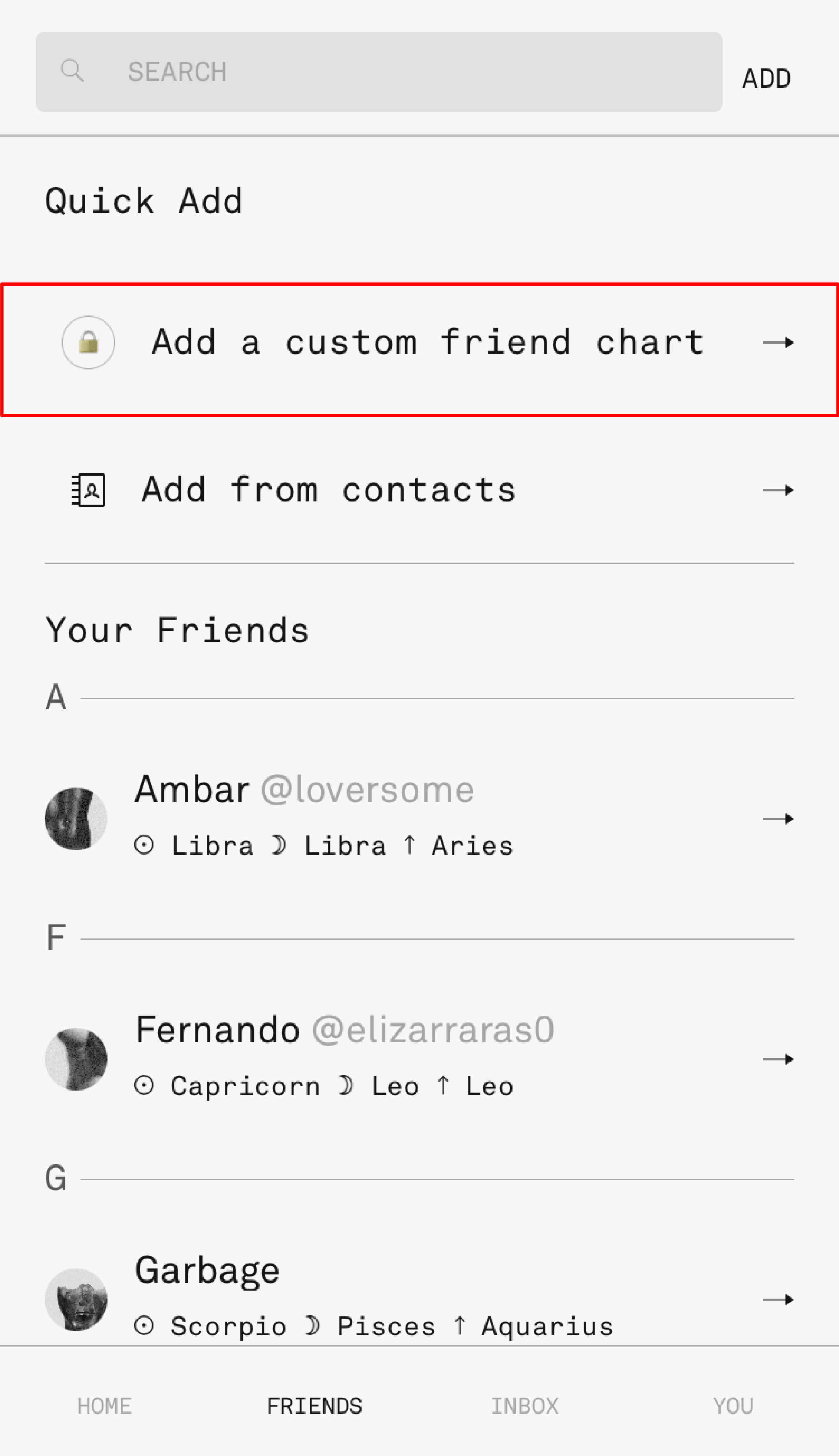 How do I purchase a custom friend chart? – Co–Star